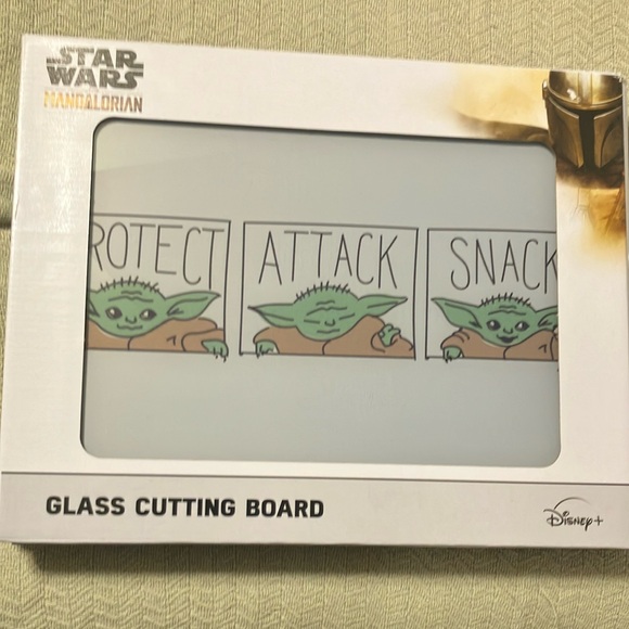 Disney | Kitchen | Disney Star Wars Mandalorian Glass Cutting Board ...